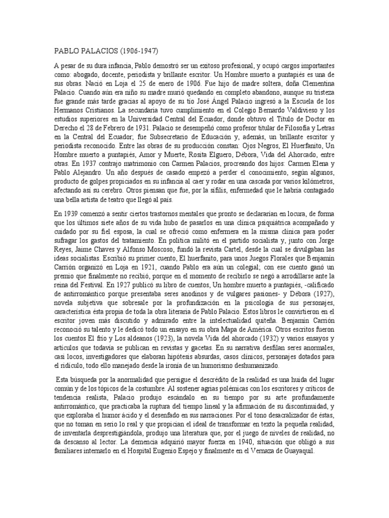 Pablo Palacios | PDF