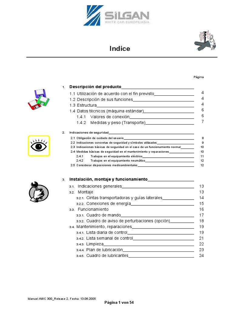 Manual Técnico - Cerradora Silgan, SWC 300 | Descargar gratis PDF ...
