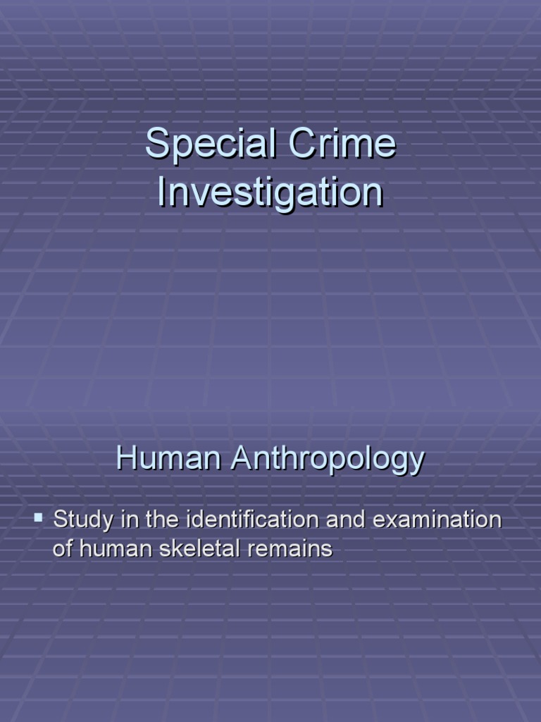 Special Crime Investigation | PDF | Rape | Decomposition