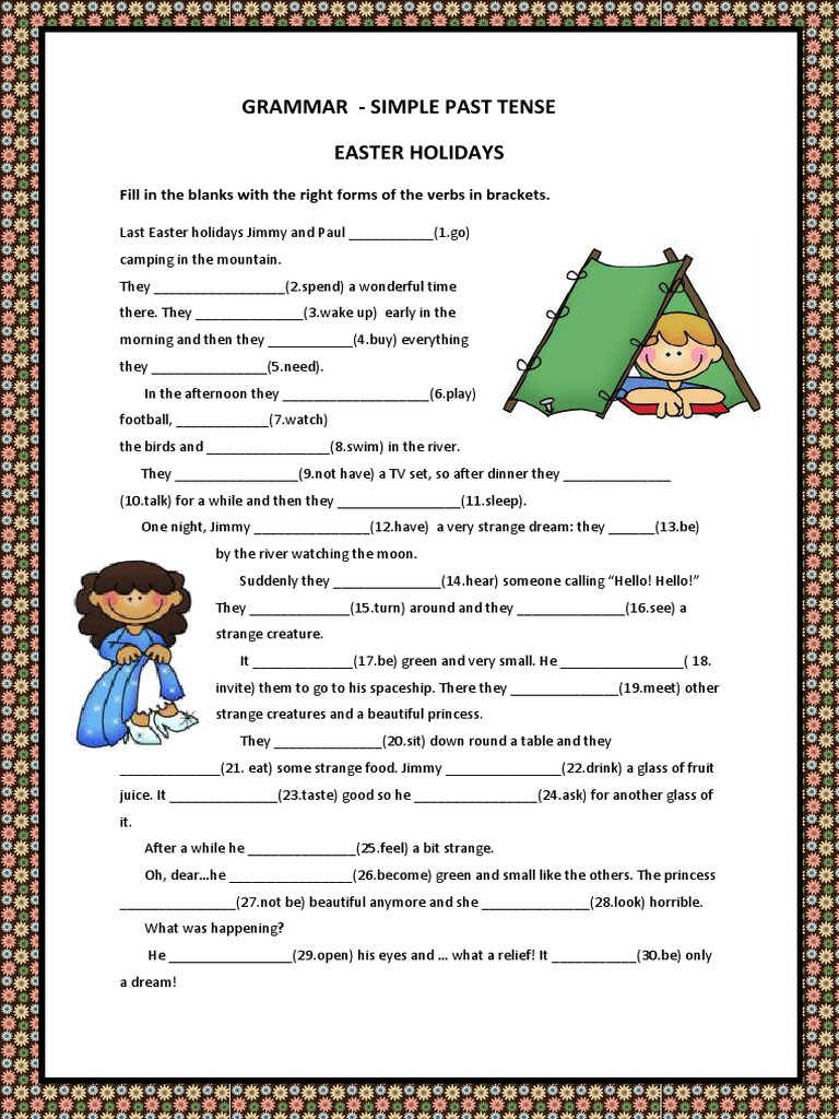 Past-Simple Easter | PDF