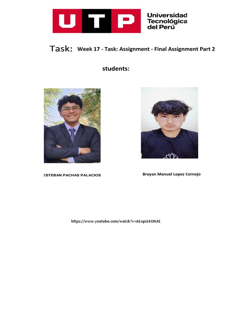 Week 17 Task Assignment - Final Assignment Part 2 | PDF