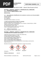 Hoja de Seguridad: Trapos Contaminados | PDF | Contaminación | Agua