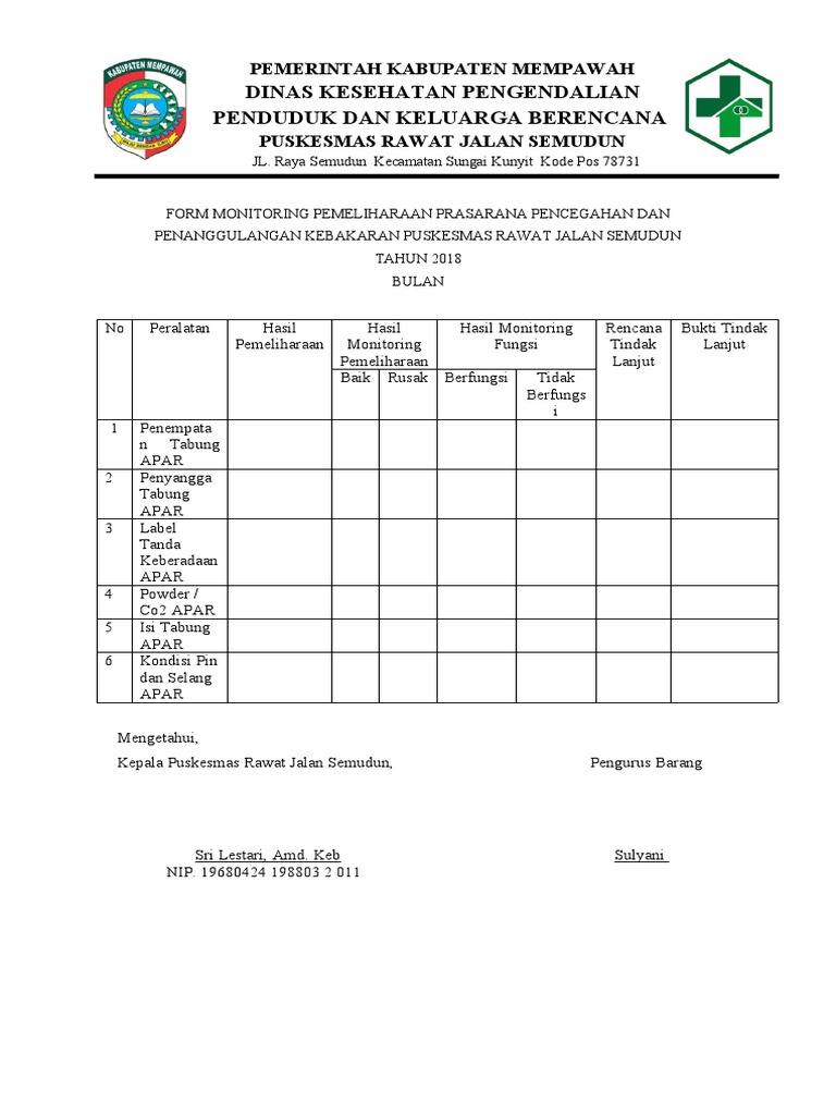 Form Monitoring Word | PDF