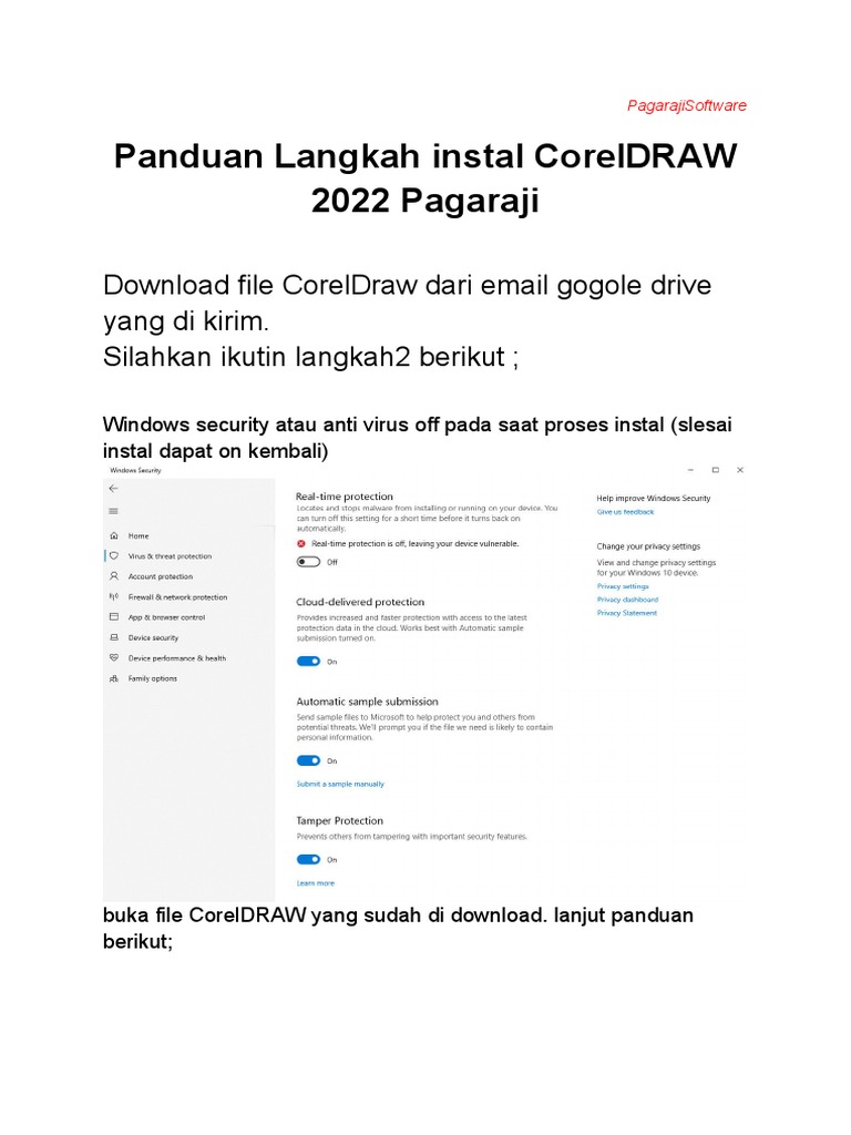 Instal CorelDRAW 2022 | PDF | Komputer