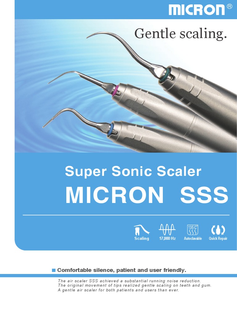 Micron SSS Super Sonic Scaler SSS Brochure | PDF