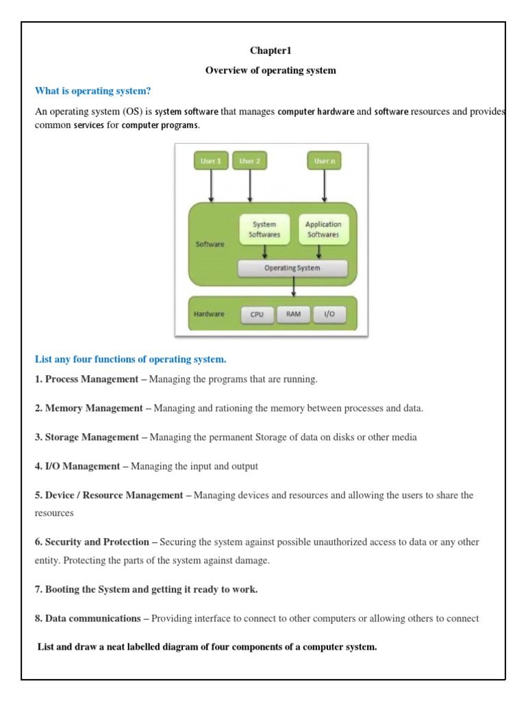 OSY - Chapter1 | PDF | Operating System | Android (Operating System)