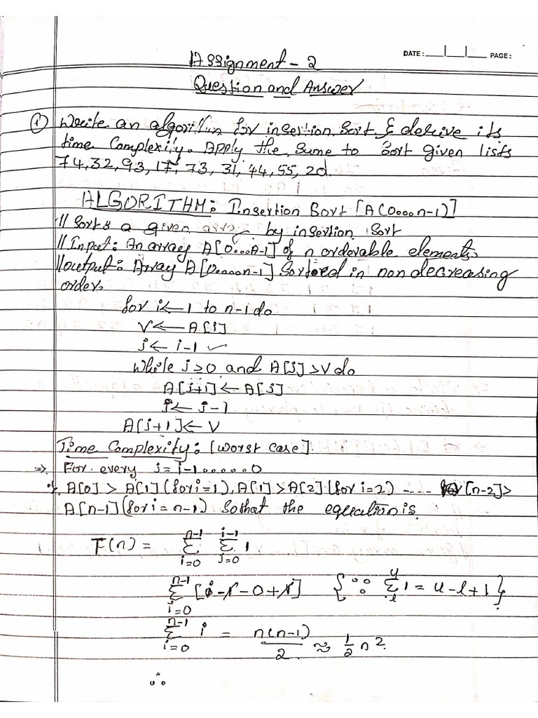 Daa Assignment 2 | PDF Daa Assignment 2 | PDF