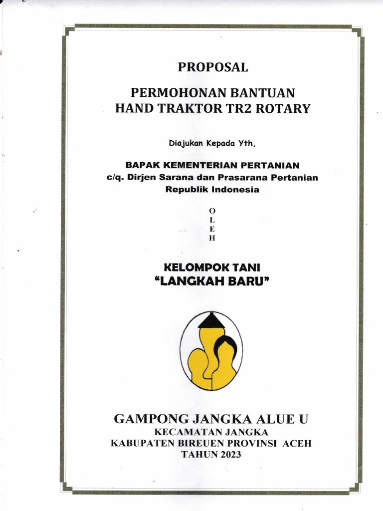 Proposal Kelompok Tani | PDF
