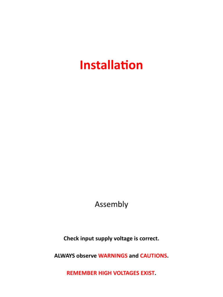 Installation Pdf