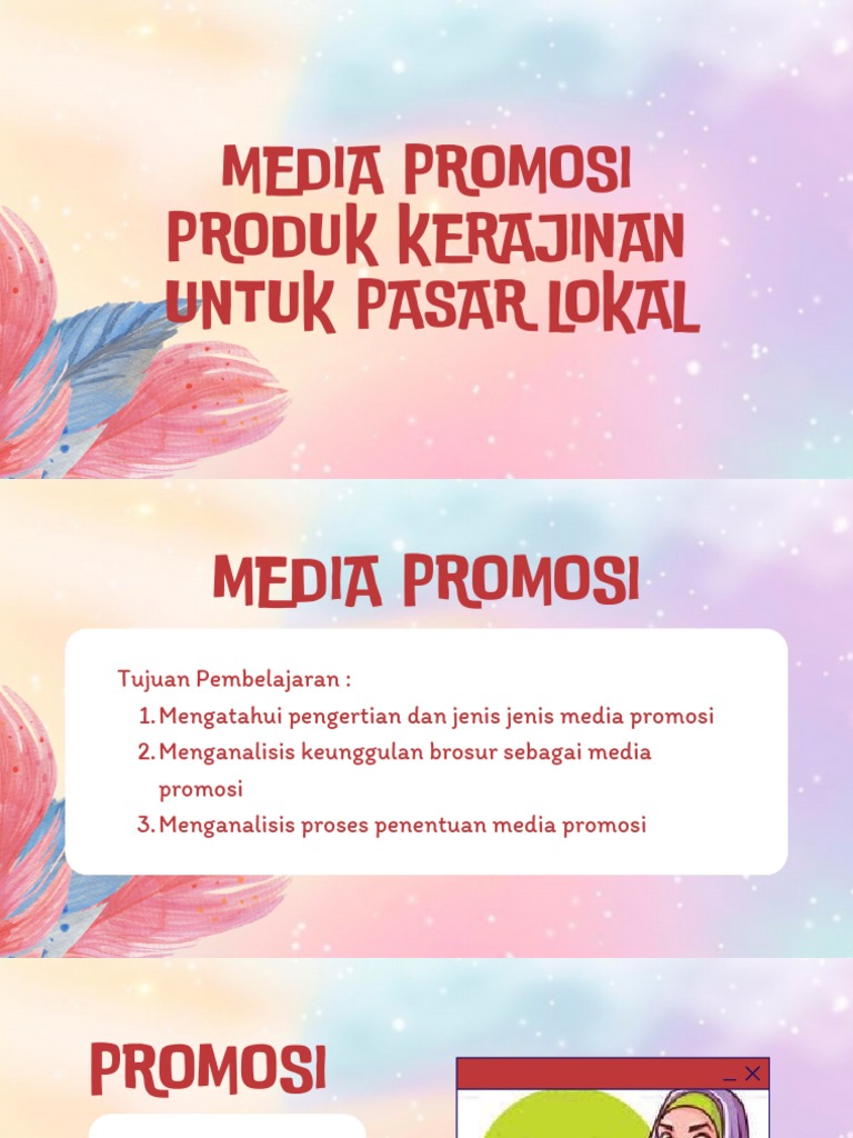 Promosi Produk Kerajinan untuk Pasar Lokal | PDF