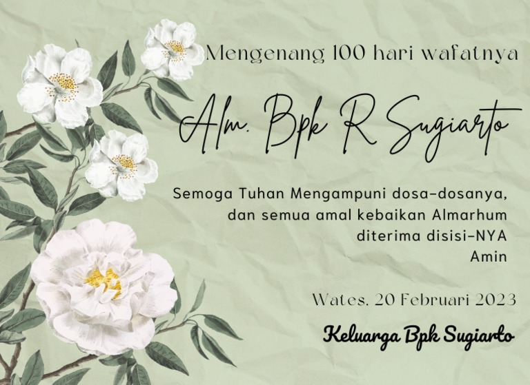 Mengenang 40 Hari Wafatnya | PDF