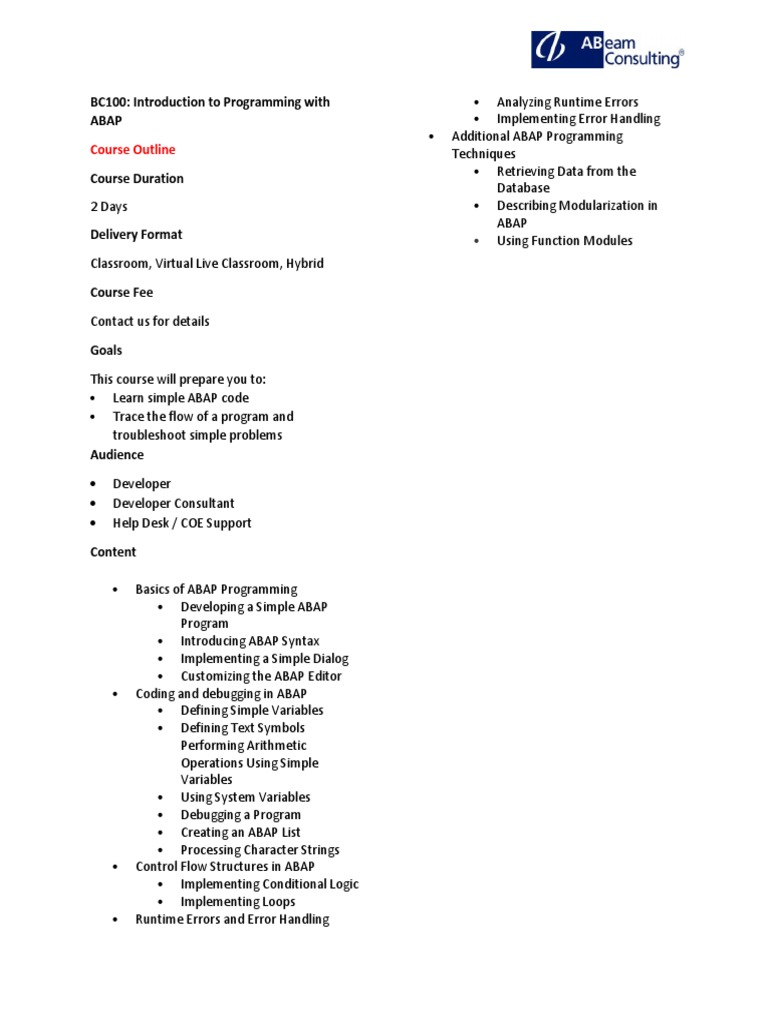 Course Overview - 1 | PDF | Computers | Technology & Engineering