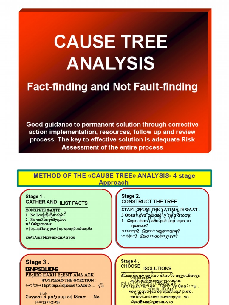 Cause Tree Analysis CTA_ Simplified in 4 stages | PDF