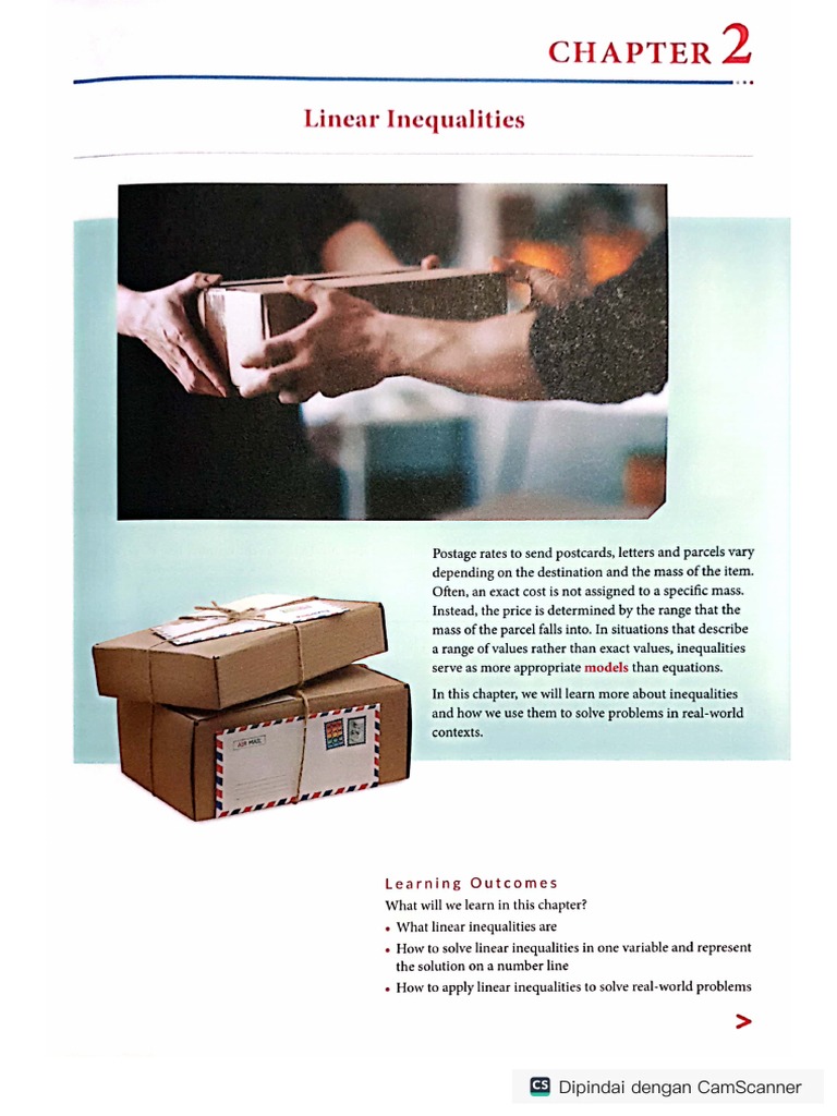 Linear Inequalities Pdf