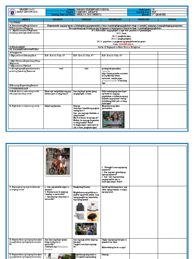 DLL - Esp 6 - Q3 - W10 | PDF