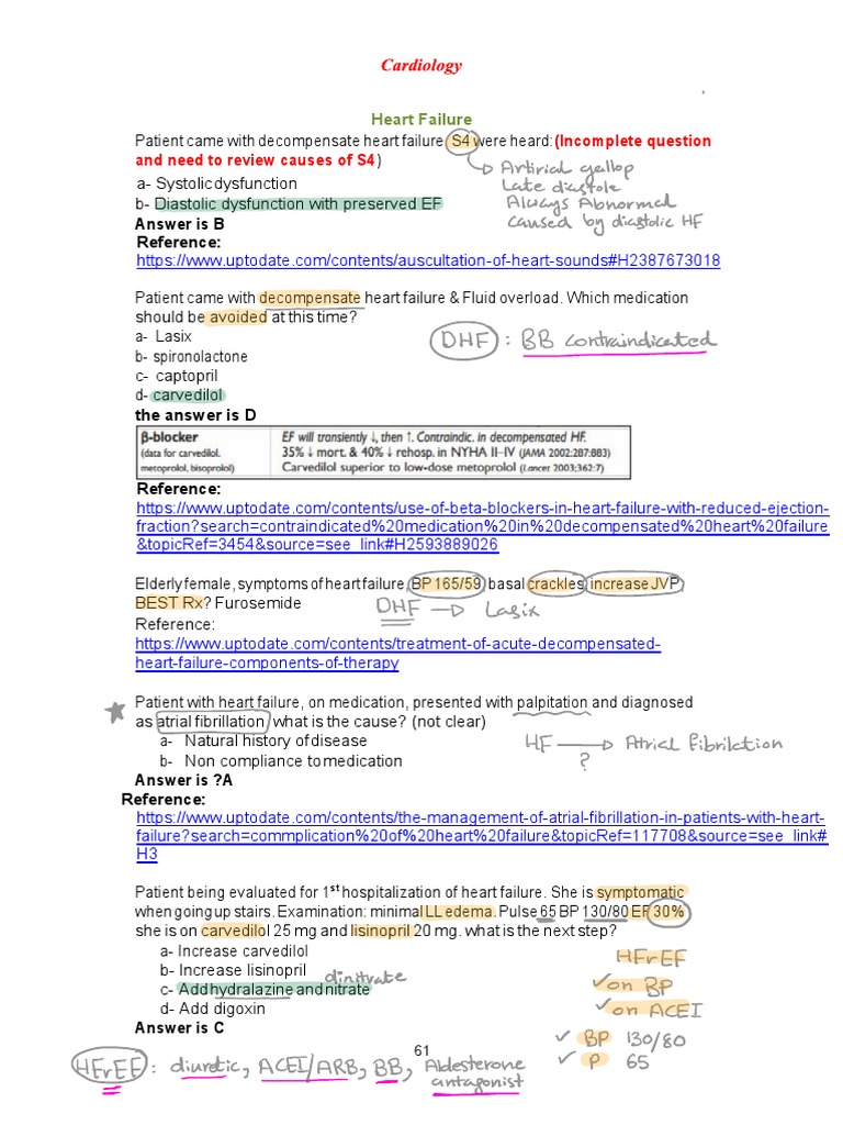 Common - Cardio | Download Free PDF | Heart Failure | Cardiovascular ...