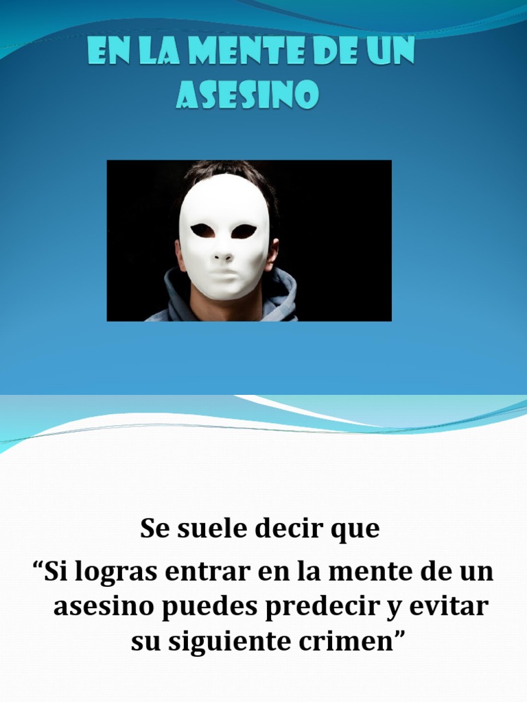La Mente de Un Asesino | PDF