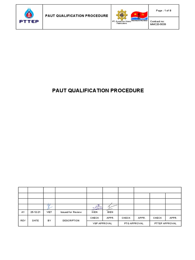 3.PAUT Qualification Procedure | PDF