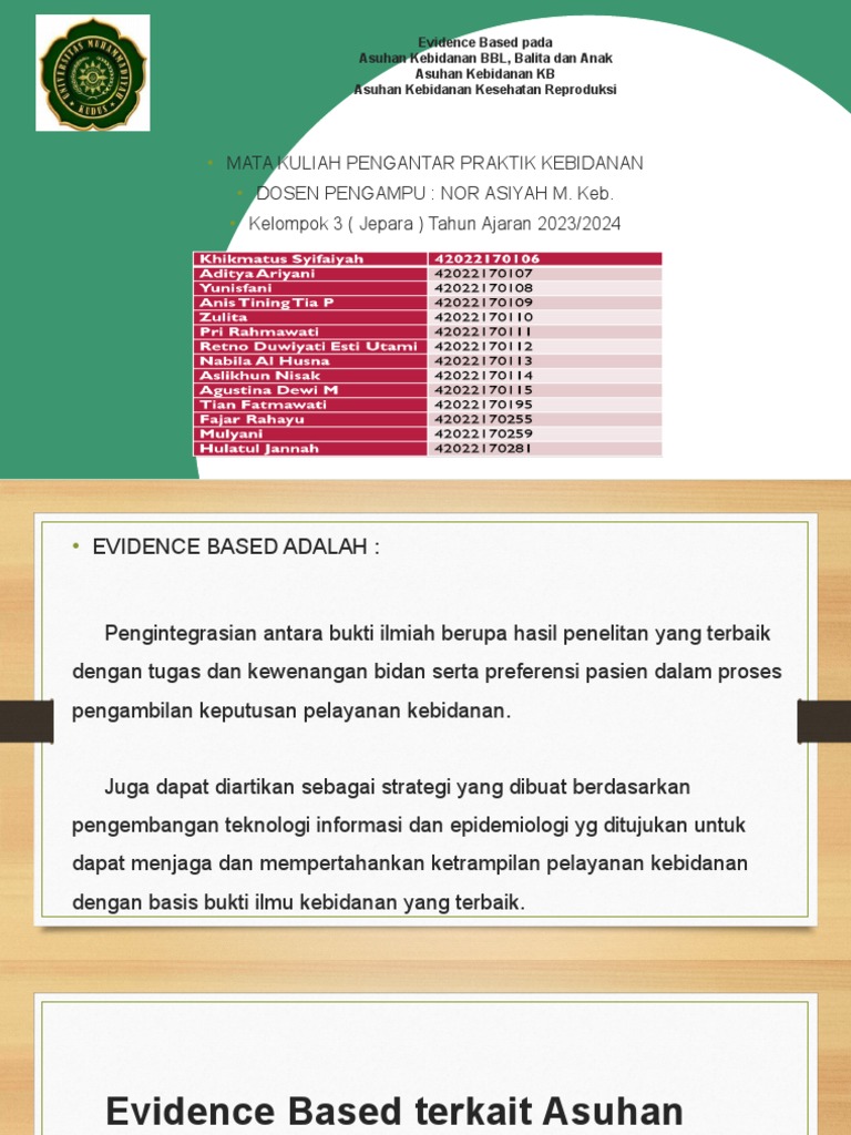 Evidance Based Kel.3. Fix | PDF