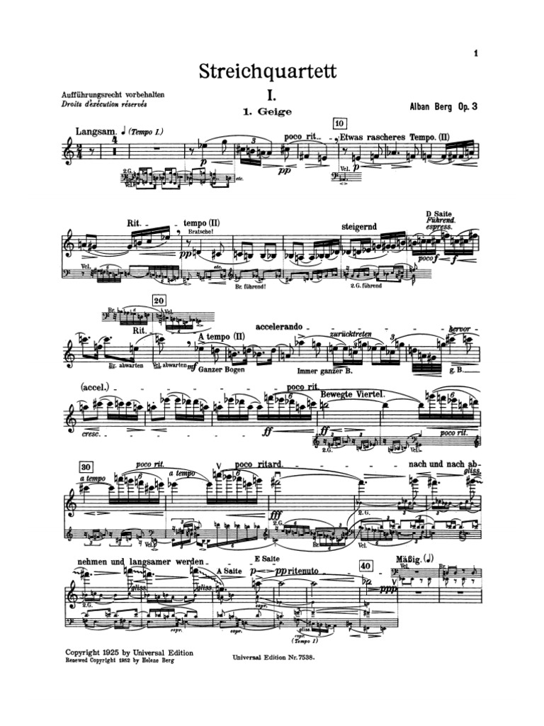 Alban Berg String Quartet | PDF