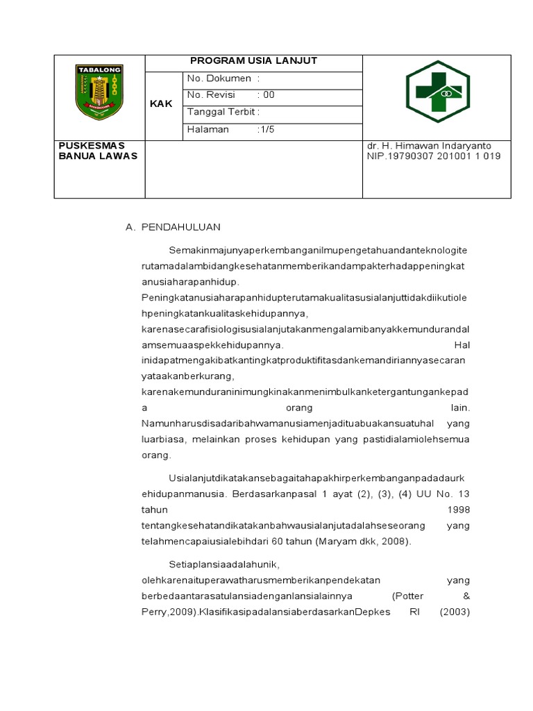 Kak Lansia | PDF | Ilmu Sosial
