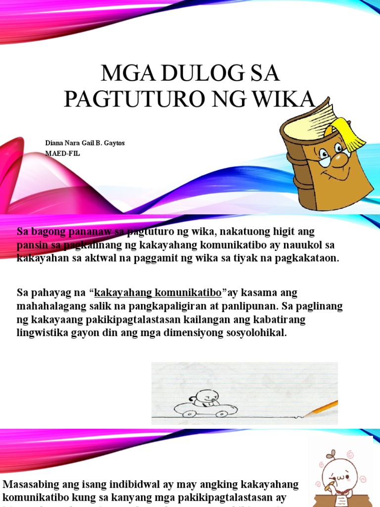 Mga Dulog Sa Pagtuturo NG Wika | PDF
