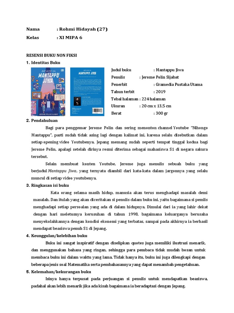 Resensi Buku Non Fiksi | PDF