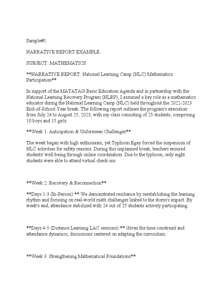 Sample 1 | PDF | Mathematics | Distance Education