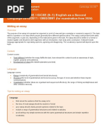 IGCSE Email Writing Format | PDF