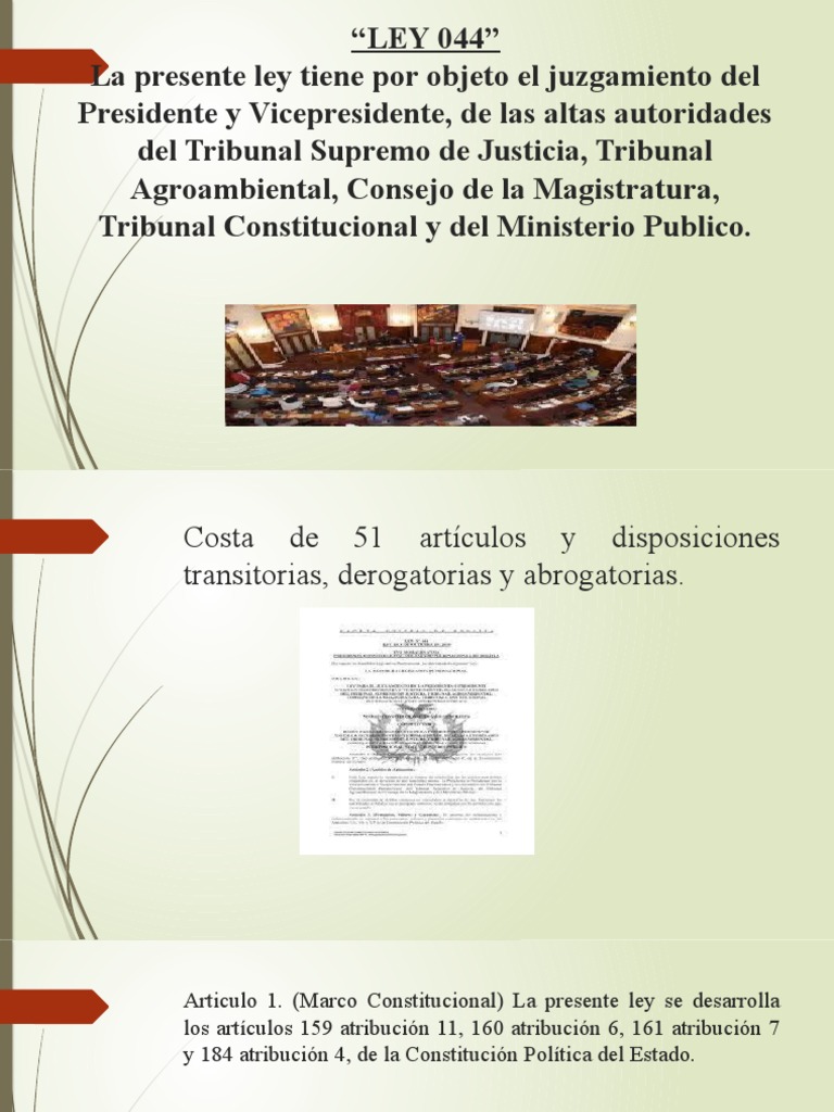 Ley 044 | PDF