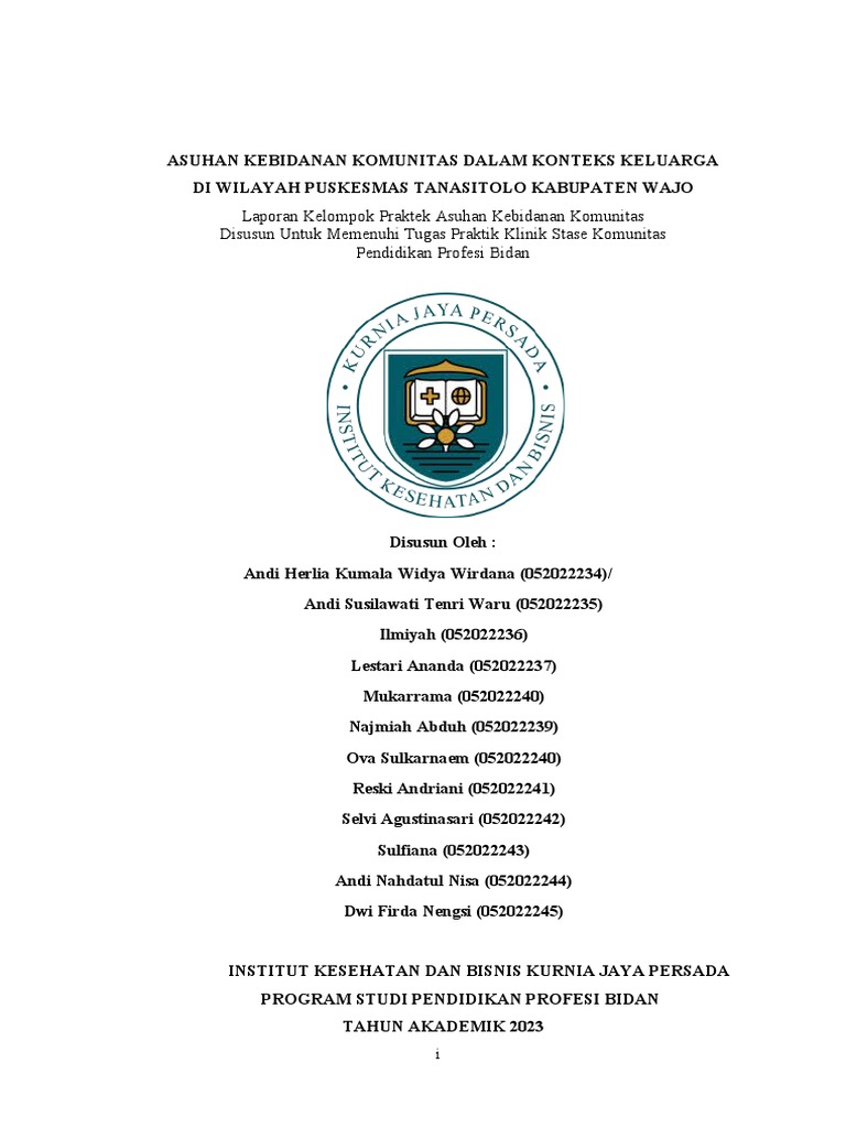 Laporan Komunitas Pdf