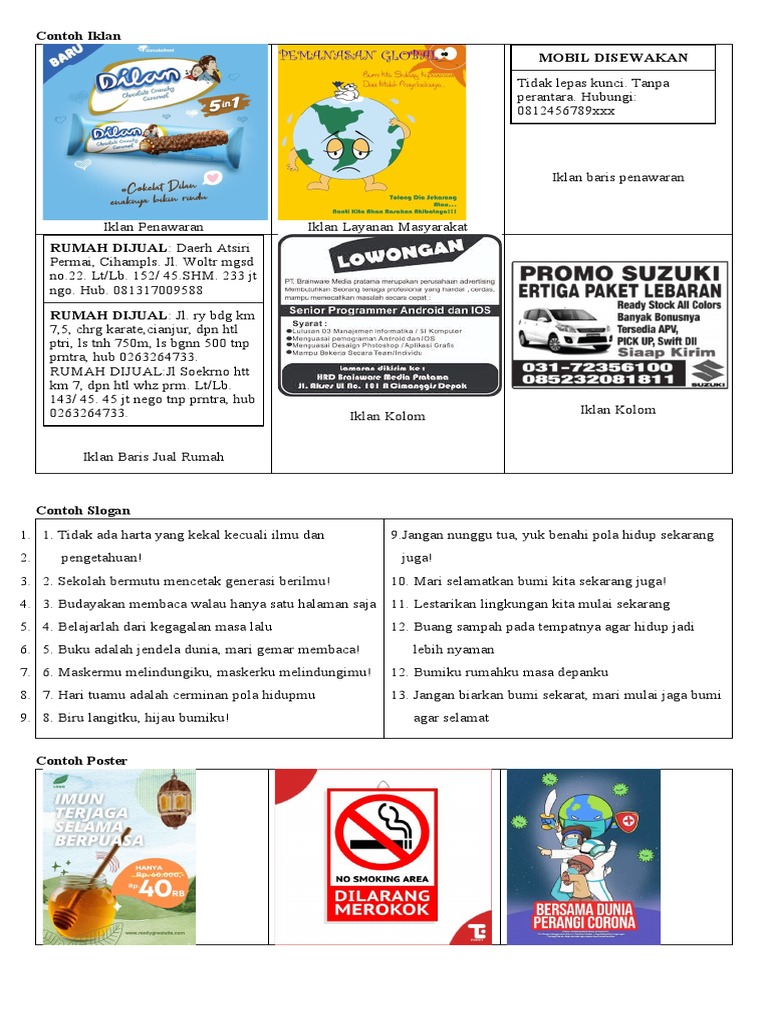 Materi Teks Iklan | PDF