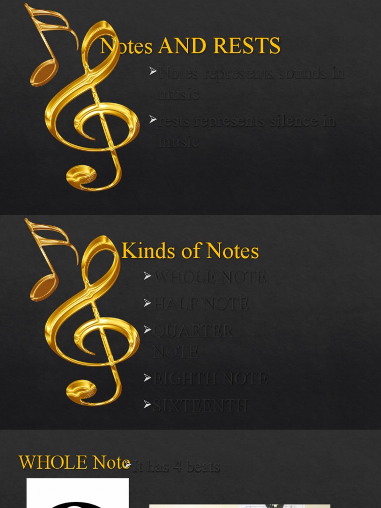 Notes and Rests | PDF