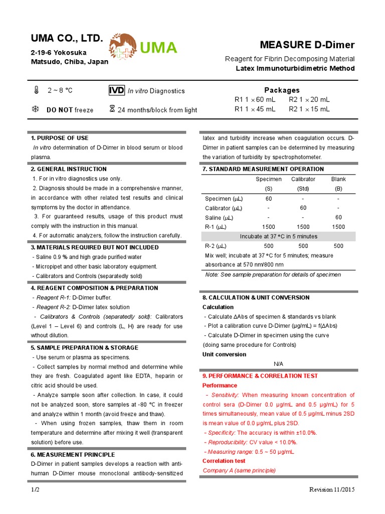 MEASURE D-Dimer | PDF | Medical Specialties | Medicine