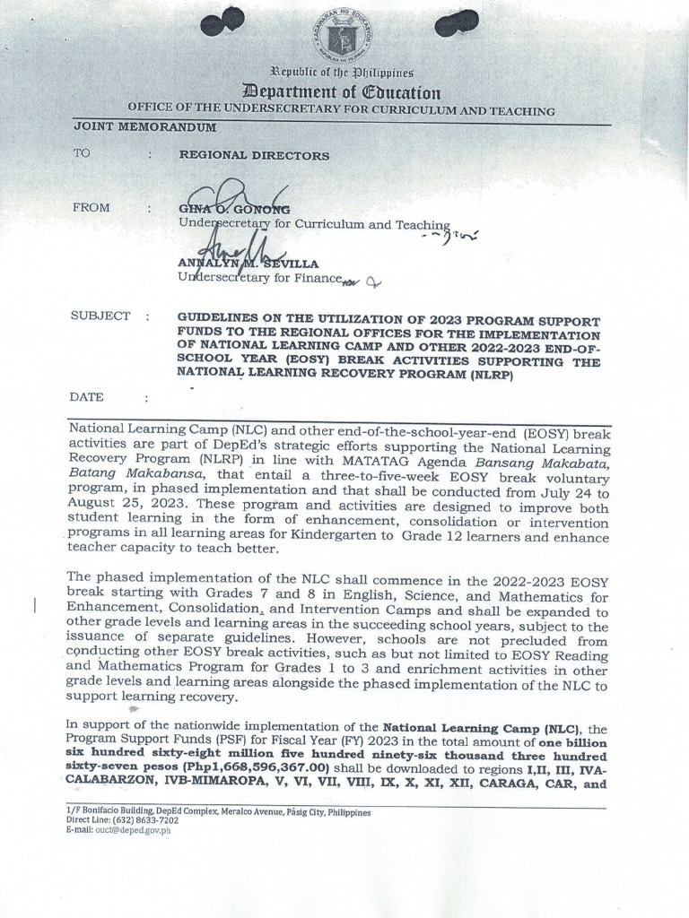 NLC Guidelines | PDF