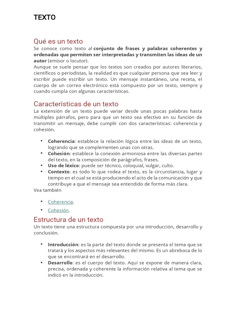 Qué Es Un Texto | PDF | Textos Religiosos | Comunicación