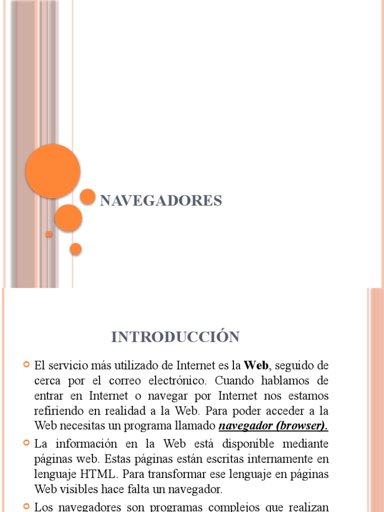 Navegadores | PDF | Red mundial | Internet y web