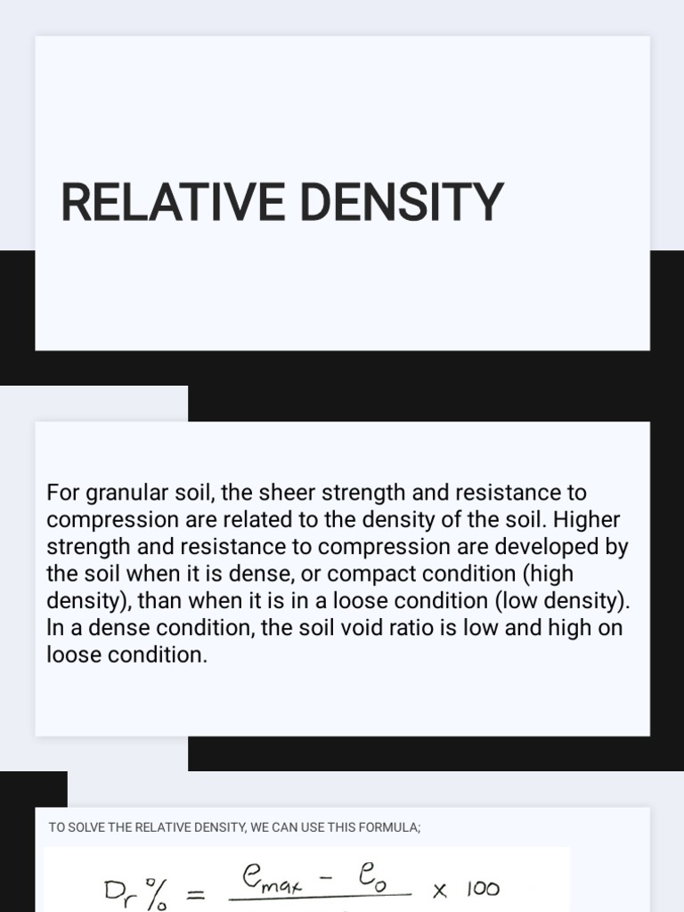 Relative Density | PDF