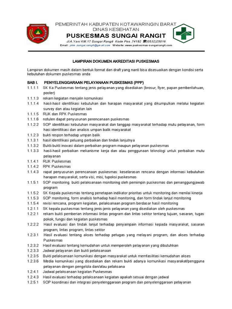Lampiran Dokumen Akreditasi | PDF Lampiran Dokumen Akreditasi | PDF