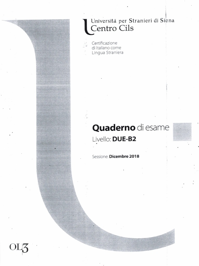 Cils B2 Dicembre 2018 1 | PDF