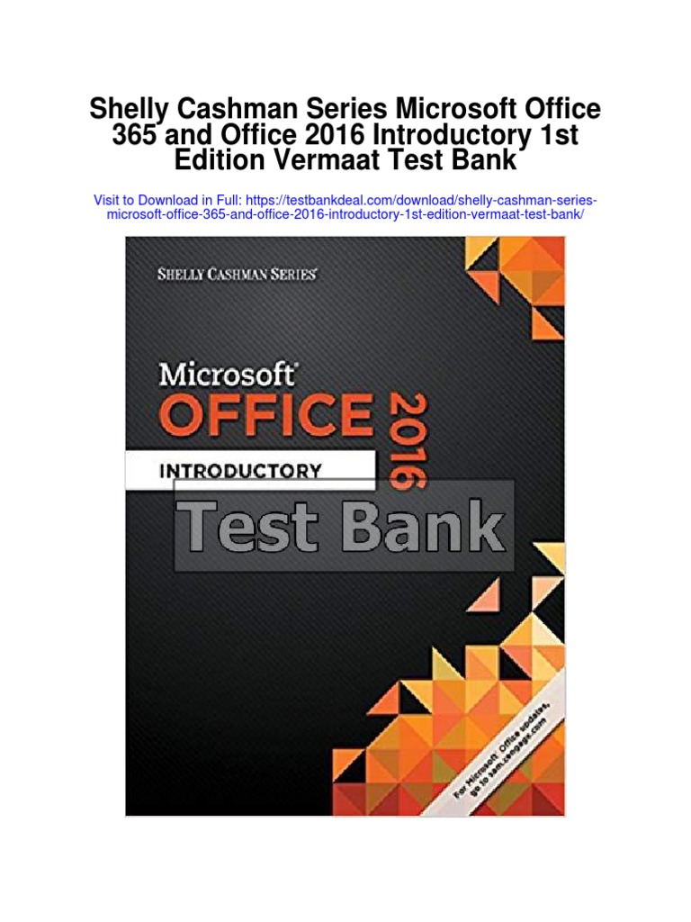 Shelly Cashman Series Microsoft Office 365 And Office 2016 Introductory