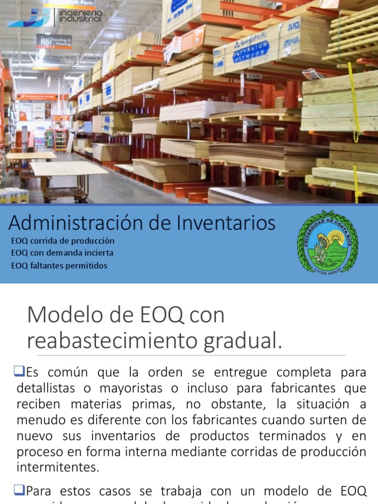 Clase 07 Modelos de Inventarios | PDF | Inventario | Negocios económicos