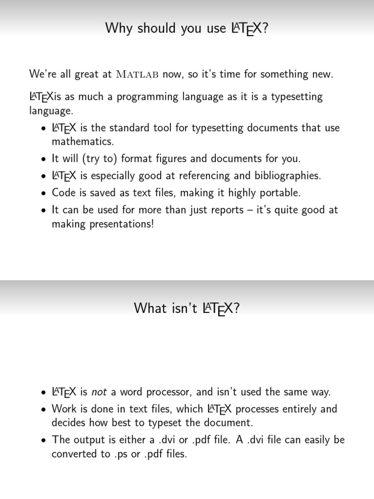 Latex Intro Slides | PDF Latex Intro Slides | PDF