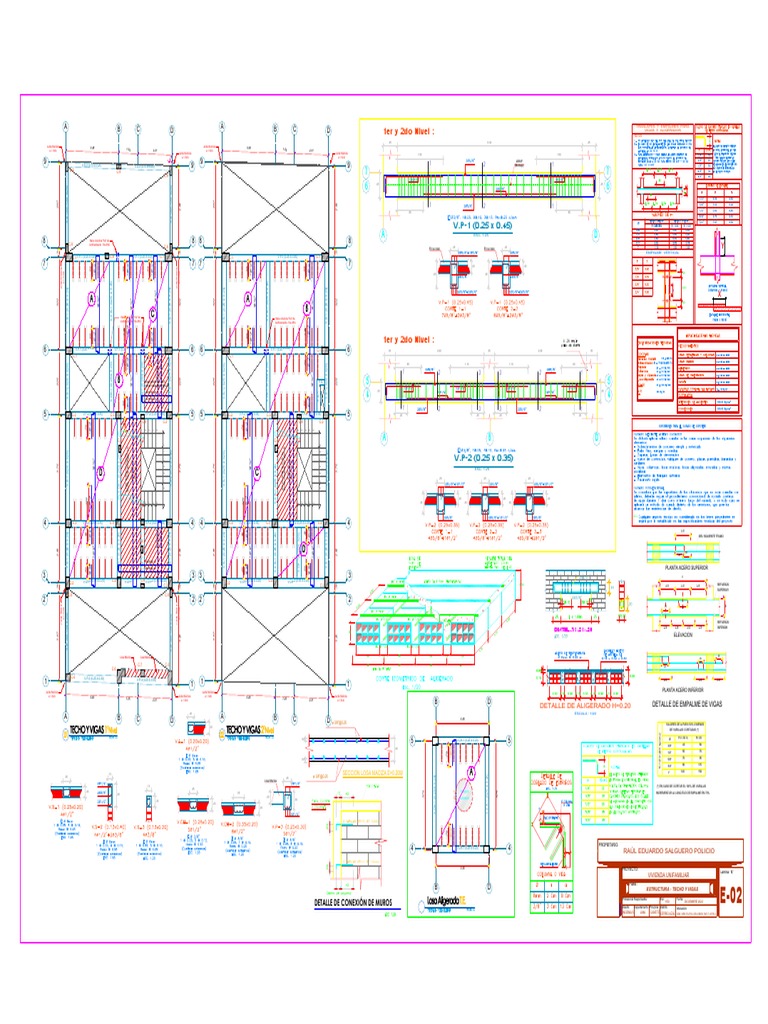 PLANO TECHO Y VIGAS-Model | PDF