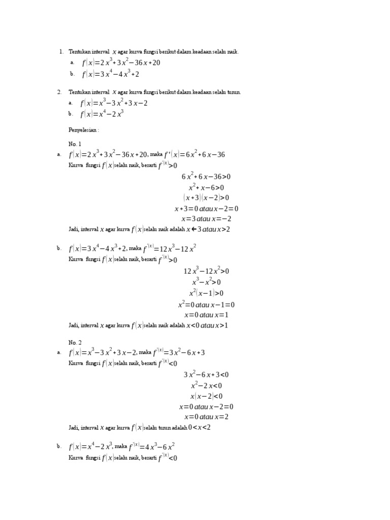 Latihan Kelas Xii (MTK P) | PDF