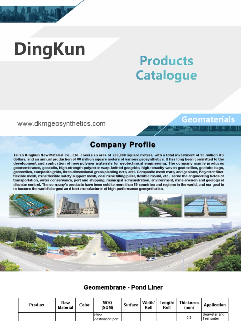 Dingkun Products Catalogue | PDF | Civil Engineering | Building Engineering