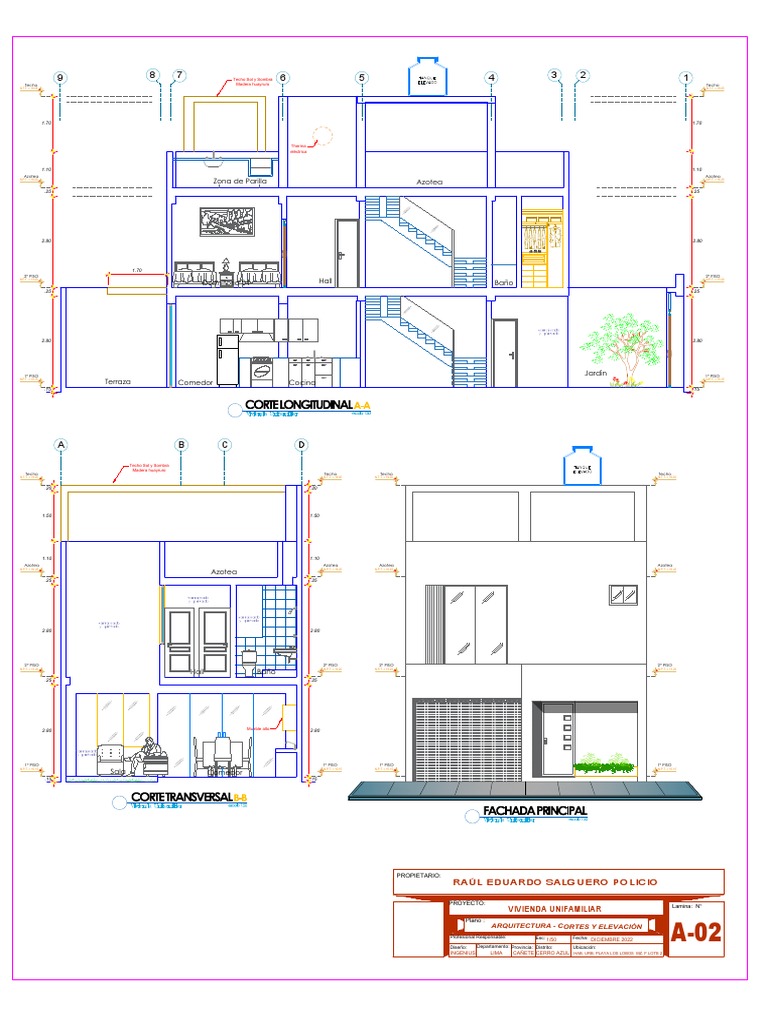 PLANO ELEVACION-Model | PDF