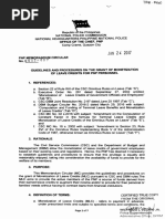 PNP MC 2017-008 Comprehensive PNP Policies and Guidelines On Leave | PDF