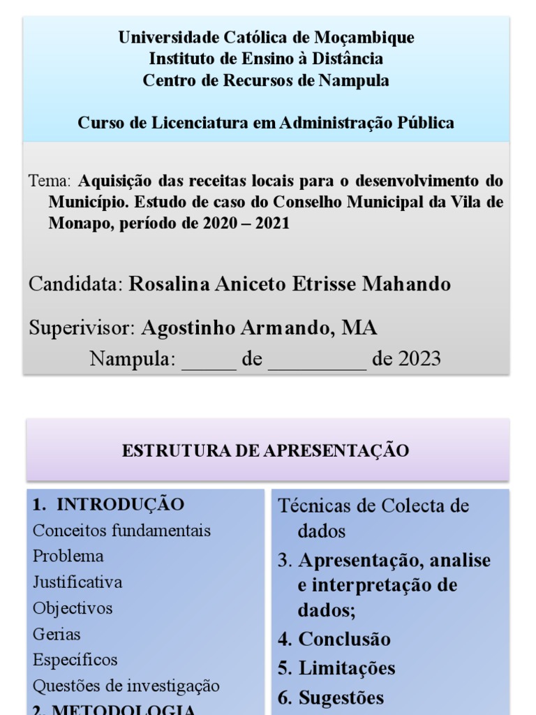 Receitas Locais em Monapo: Análise 2020-2021 | PDF | Impostos | Economias