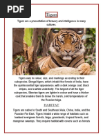 Tiger Life Cycle Explained for Kids | PDF